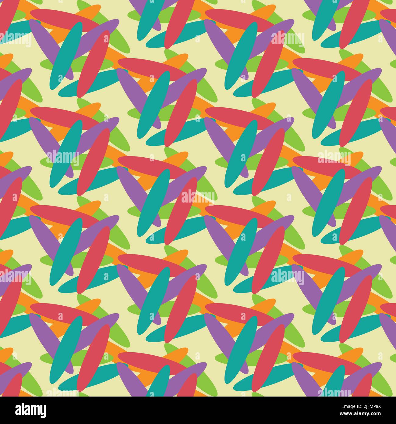 pattern with abstract colorful ovals Stock Vector Image & Art - Alamy