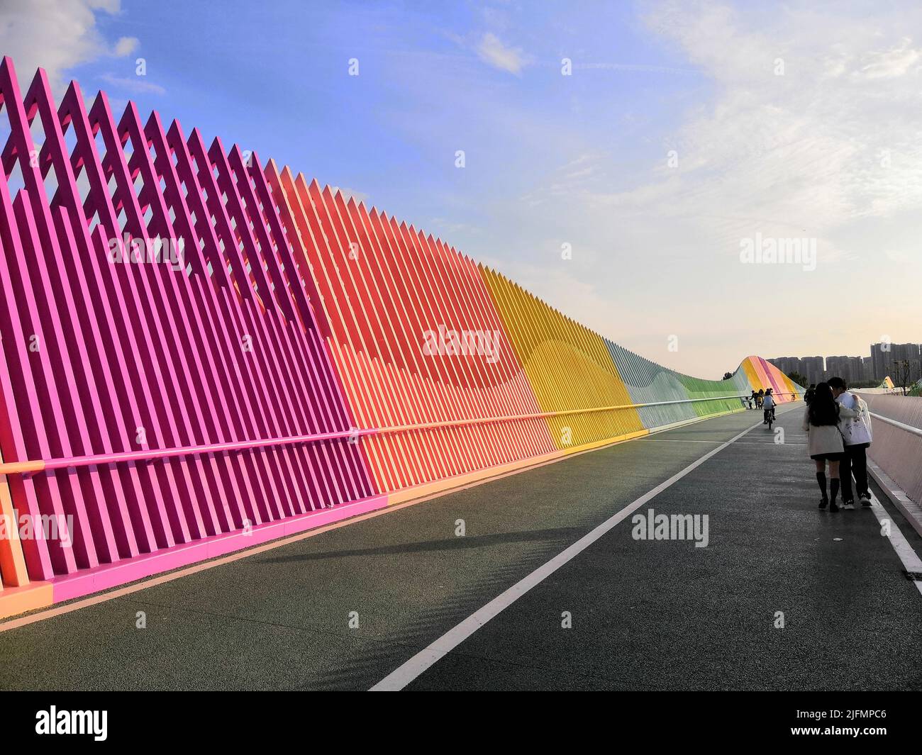 CHENGDU, CHINA - MAY 28, 2022 - A view of the Greenway around Chengdu ...