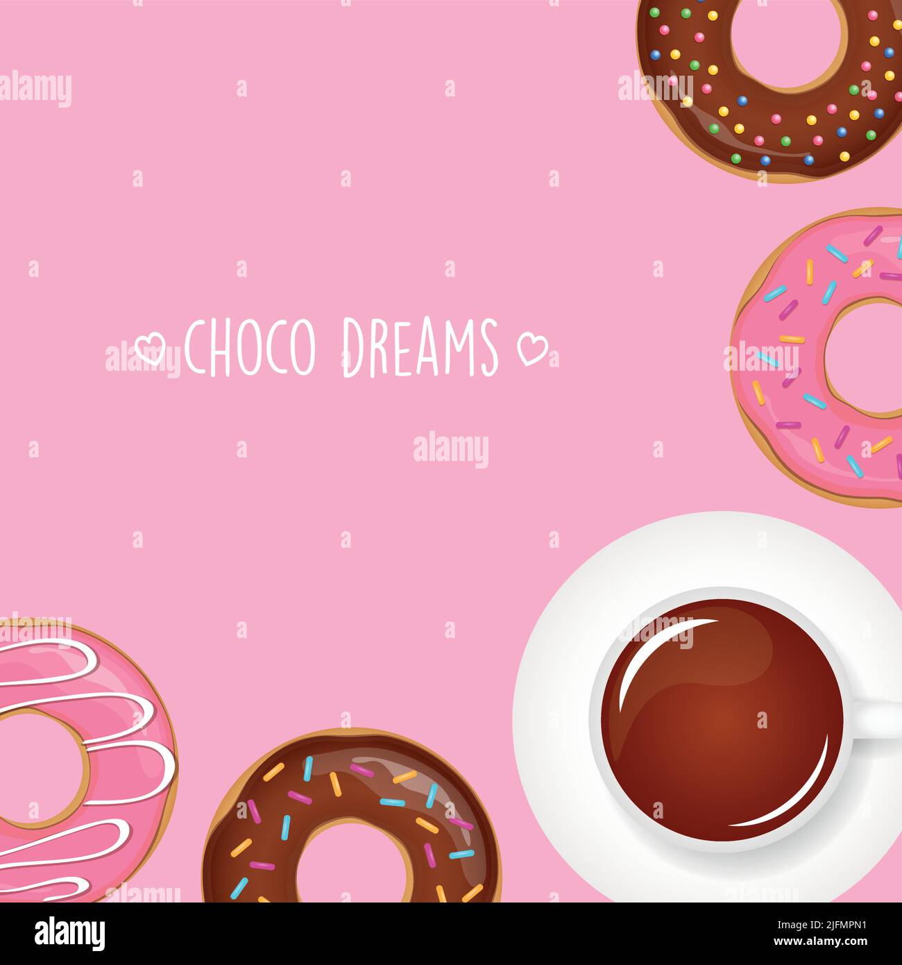 Sweet morning snack Stock Vector Images - Alamy