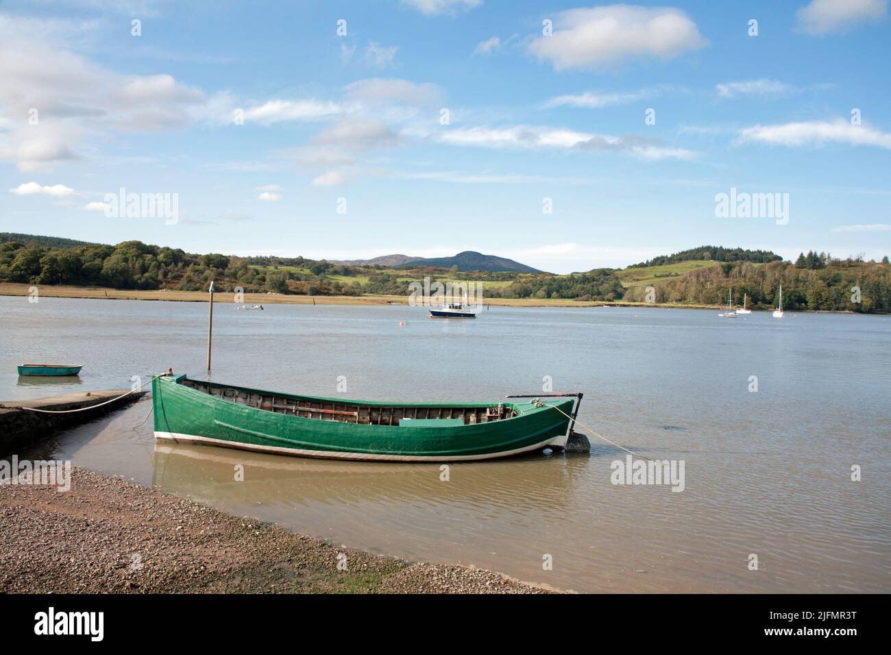 The coast at Kippford or Scaur Dumfries and Galloway Scotland Stock ...