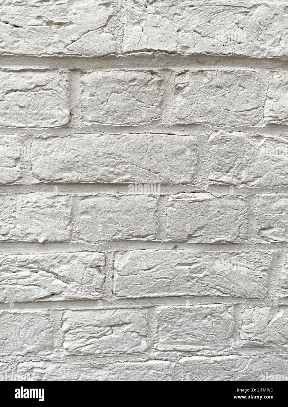 White painted brick wall texture Stock Photo - Alamy