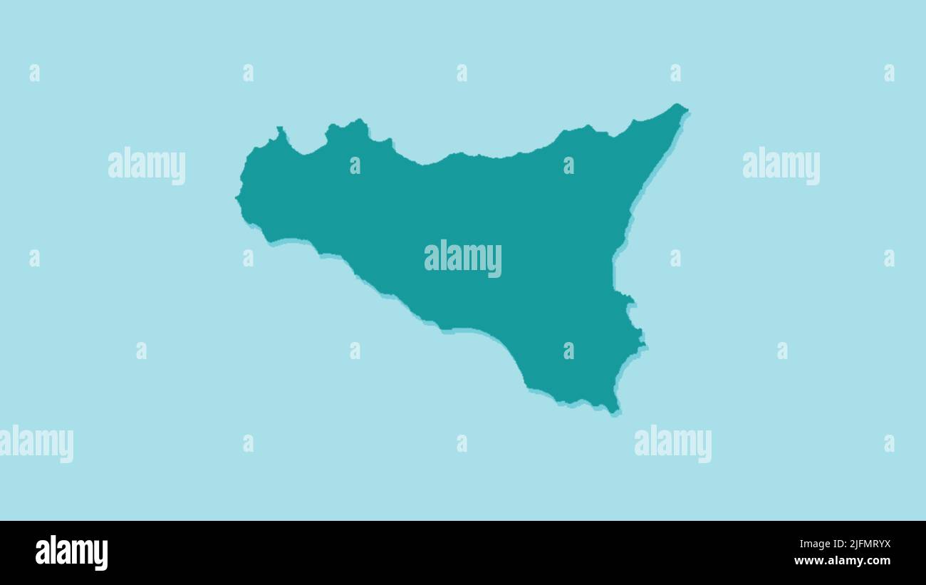 icon of the Italian region with light blue background and blue icon ...