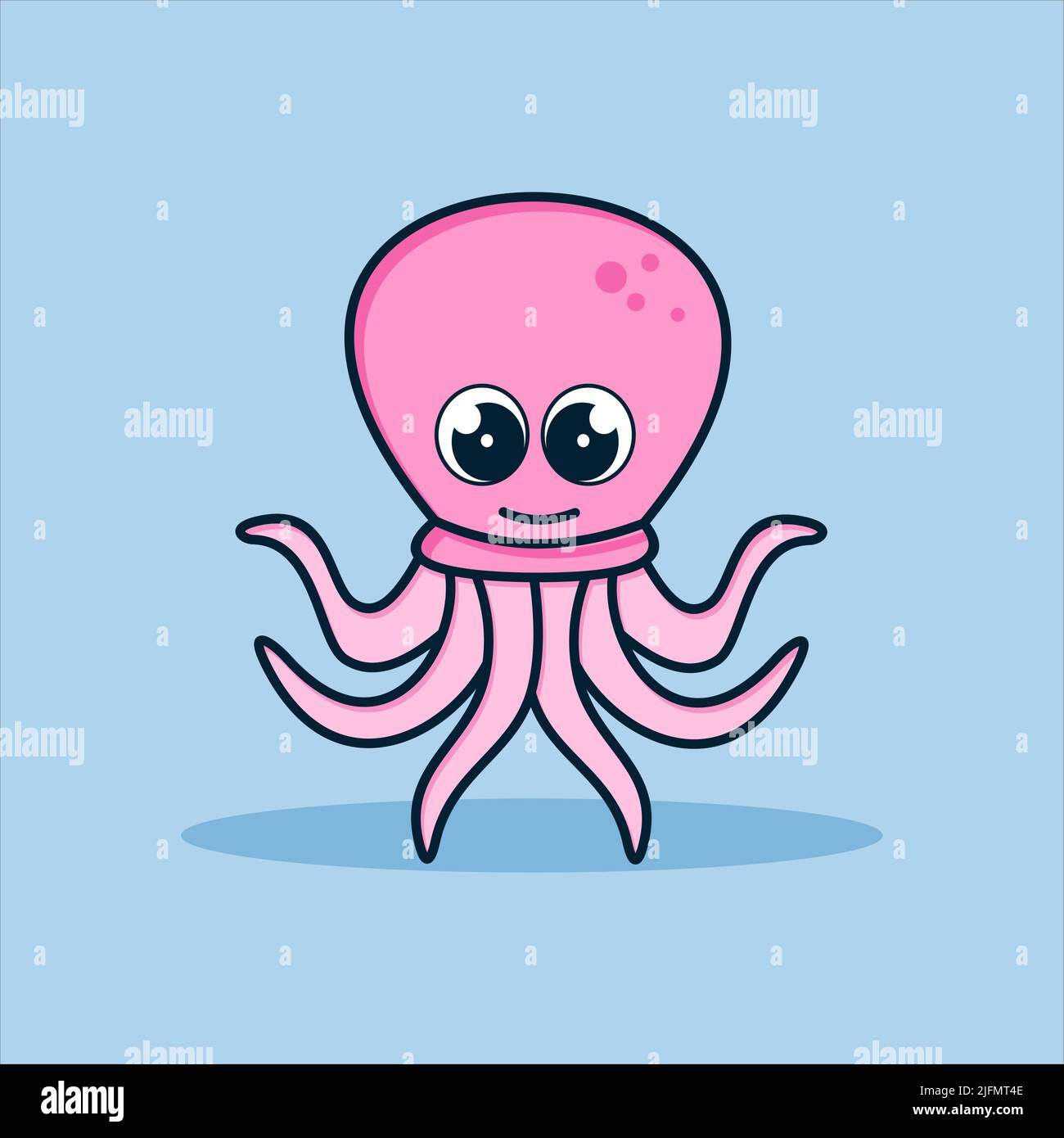 Cute Octopus Vector