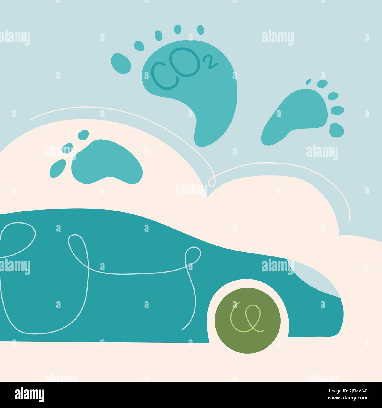 Greenhouse concept co2 gas Stock Vector Images - Alamy