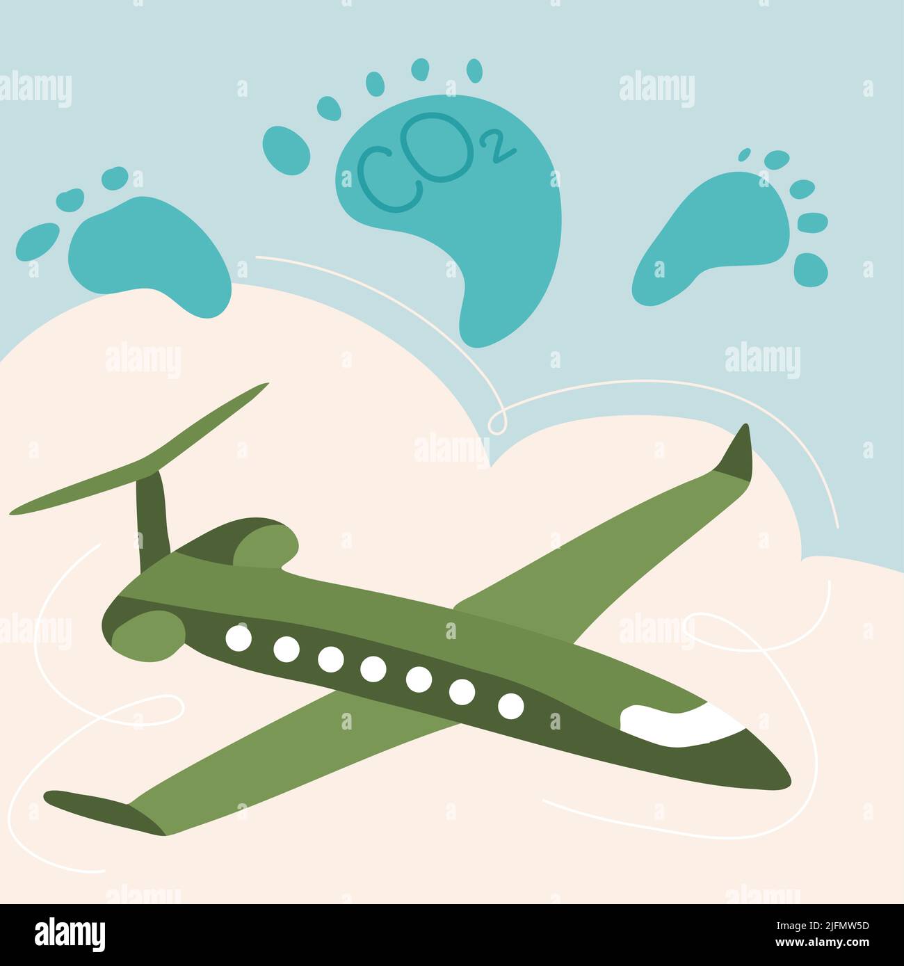 Carbon emissions airplane Stock Vector Images - Alamy