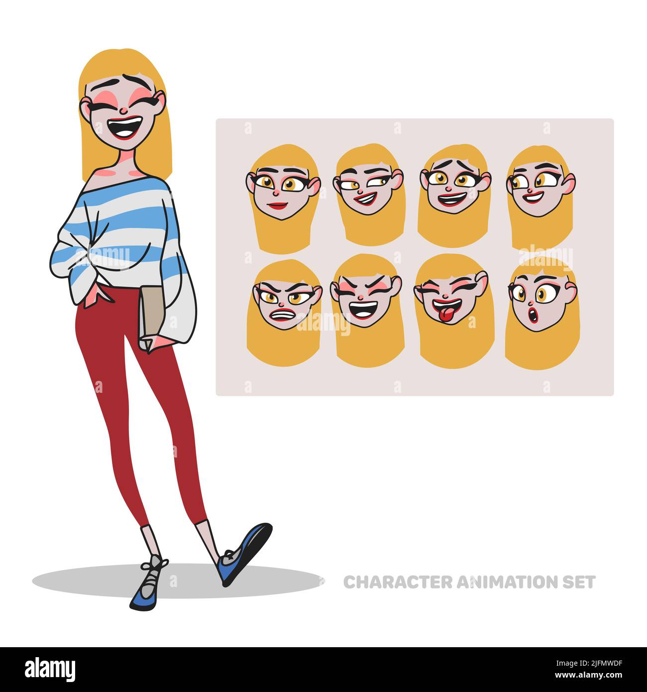 Animation characters Stock Vector Images - Alamy