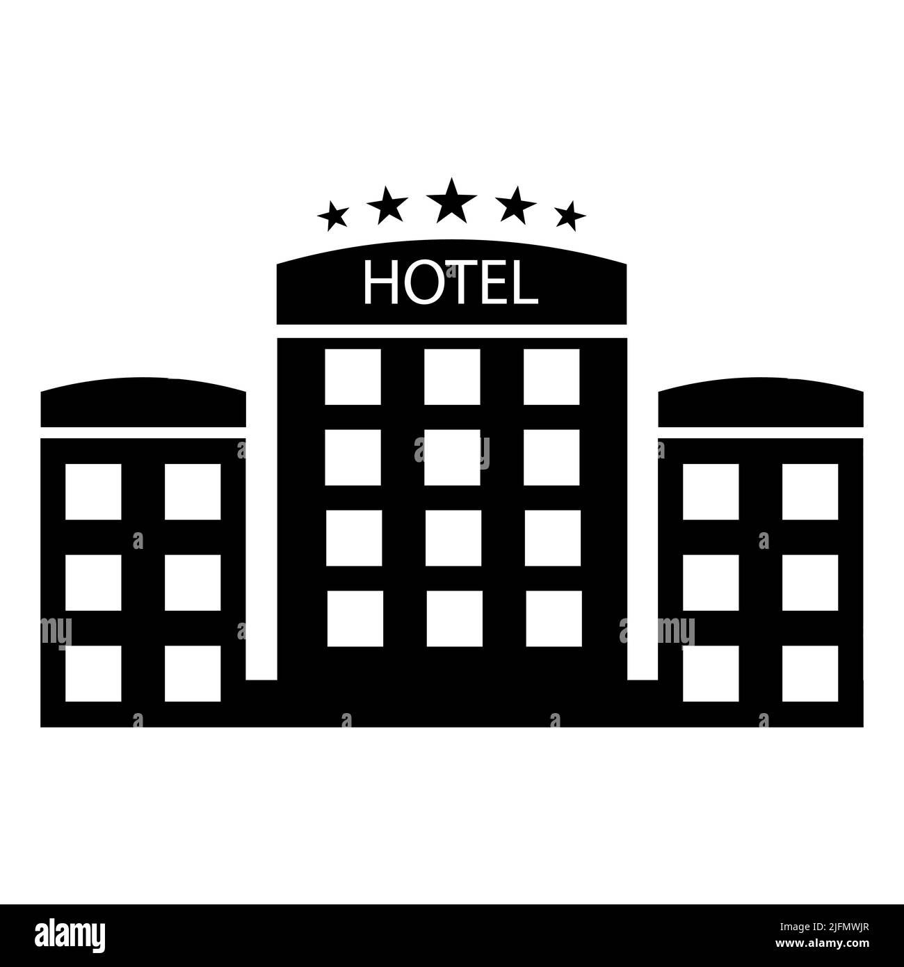 Hotel icon. Simple flat pictogram for business, marketing, internet ...