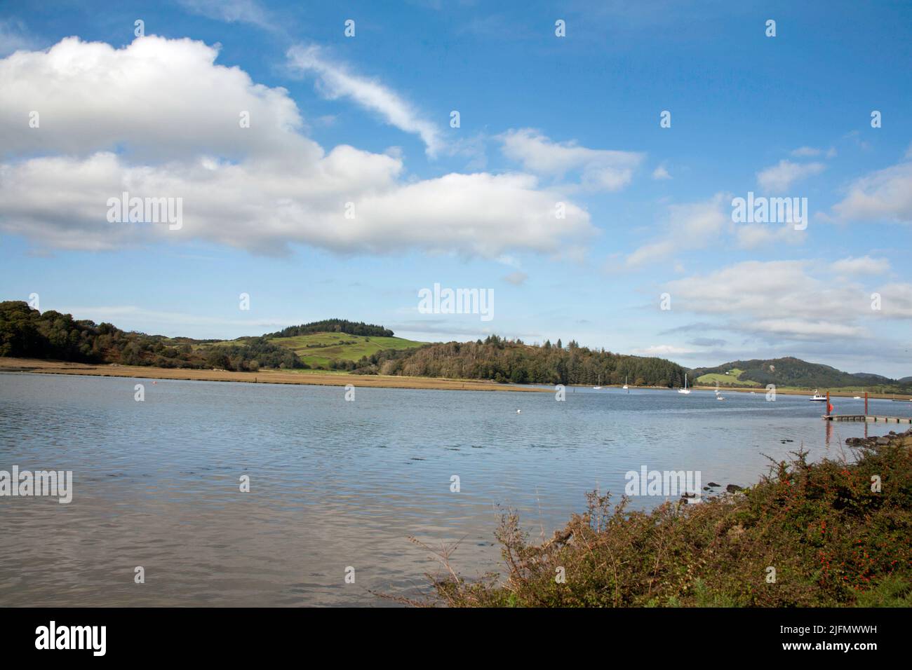 The coast at Kippford or Scaur Dumfries and Galloway Scotland Stock ...