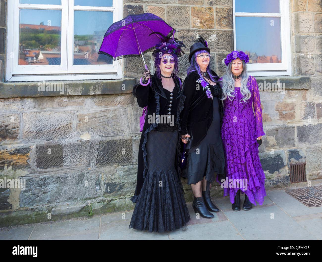 Whitby Goth Festival at Whitby, Yorkshire, UK in April Stock Photo - Alamy