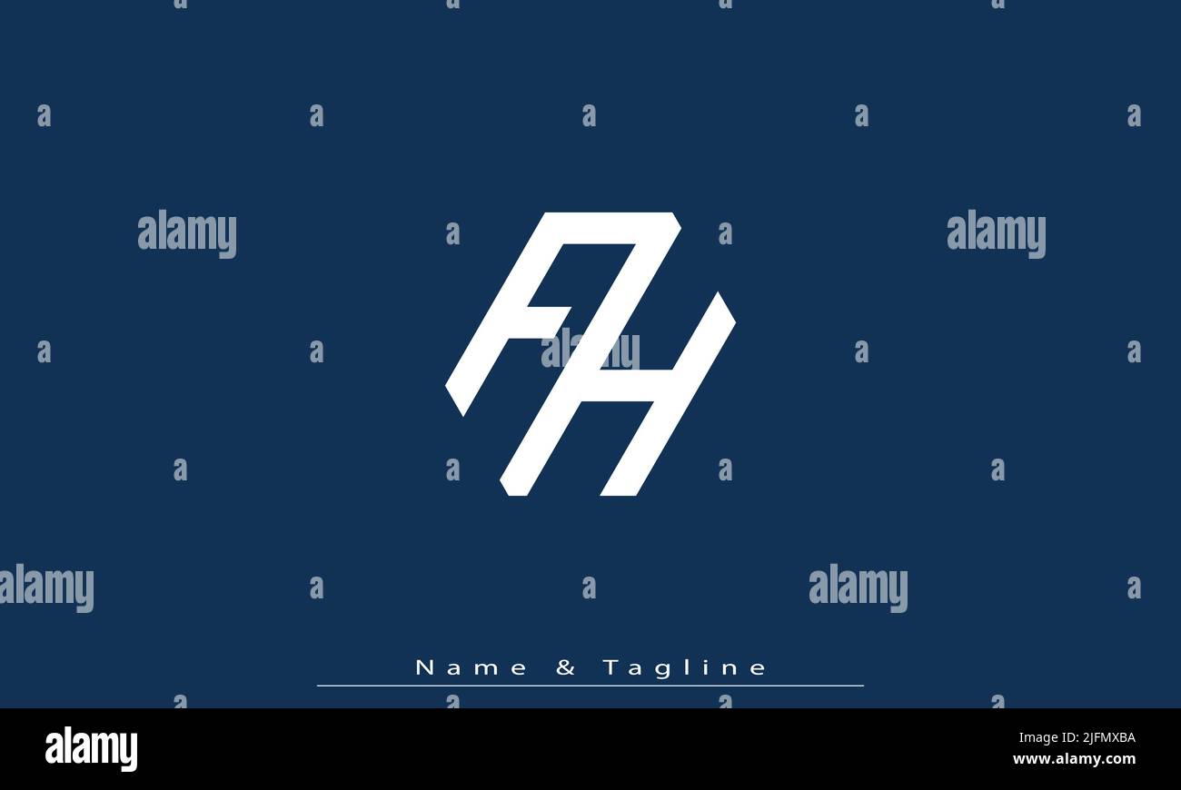 Alphabet letters Initials Monogram logo FH , HF Stock Vector Image ...
