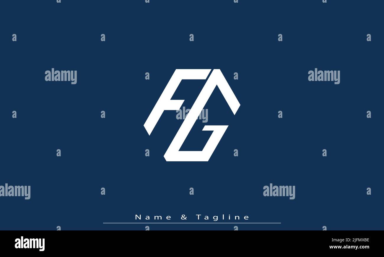 Alphabet letters Initials Monogram logo FG , GF Stock Vector Image ...