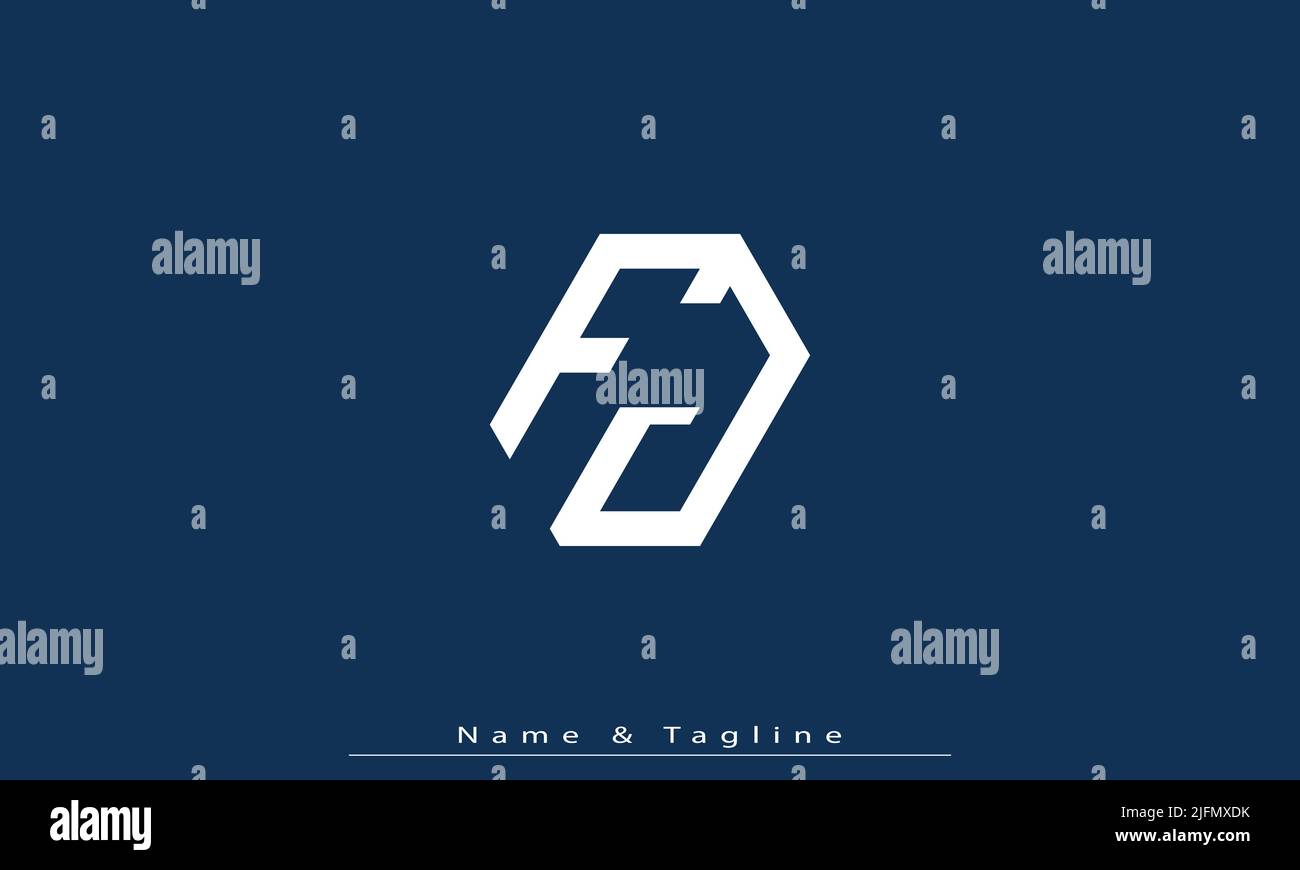 Letter fj logo hi-res stock photography and images - Alamy