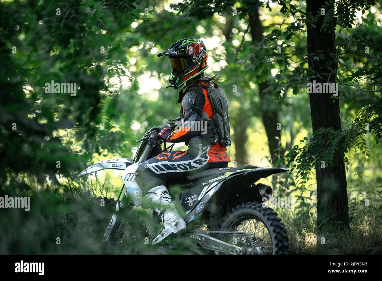 Young man motocross rider hi-res stock photography and images - Alamy
