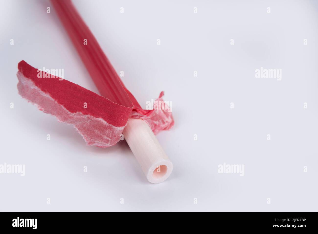 Edible straws. Eco friendly on a white background Stock Photo - Alamy