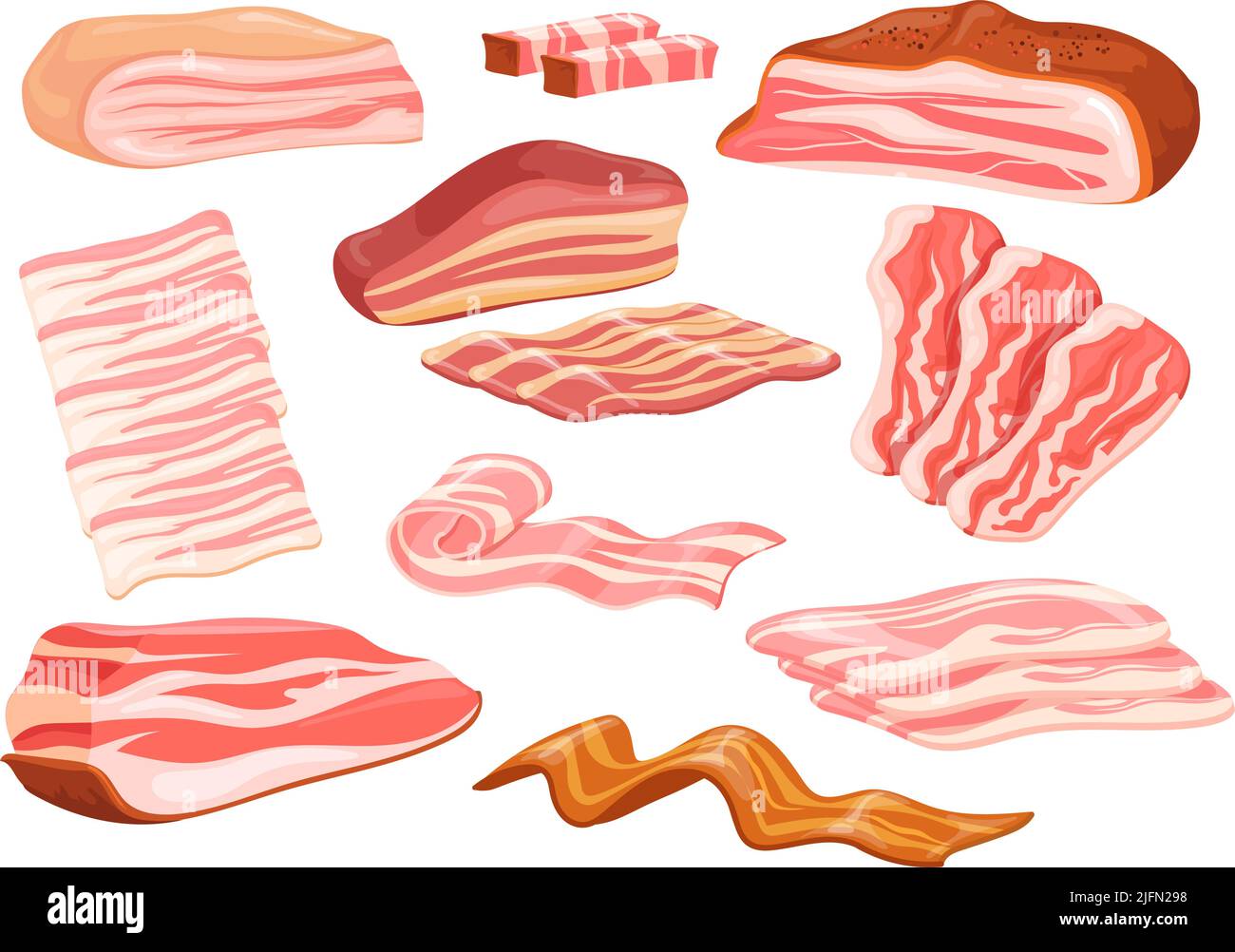 Lard snacks Stock Vector Images - Alamy