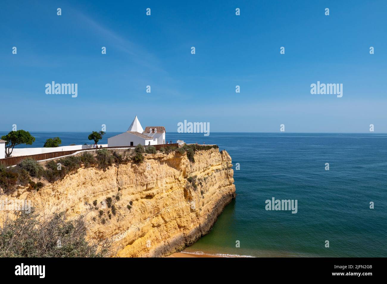 Chapel Nossa Senhora da Rocha in Porches, Algarve on Portugal Stock ...