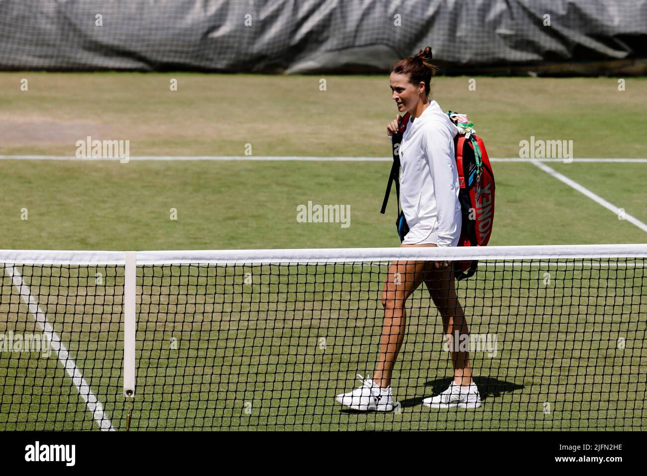 London, UK, 4th July 2022: German tennis player Tatjana Maria during a ...