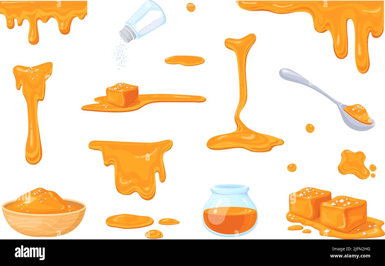 Caramels with salt Stock Vector Images - Alamy