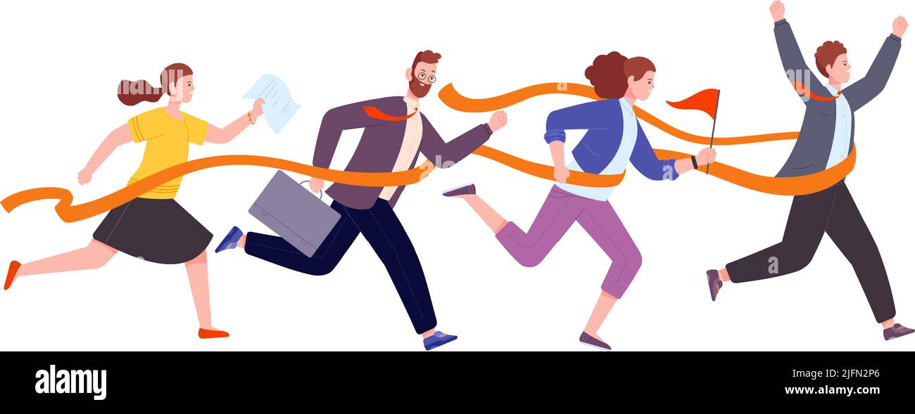 Business team finish. Office teamwork with executive leader on ...