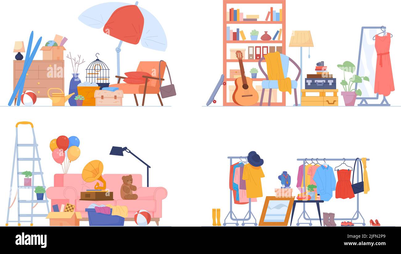 Storage boxes garage Cut Out Stock Images & Pictures - Alamy