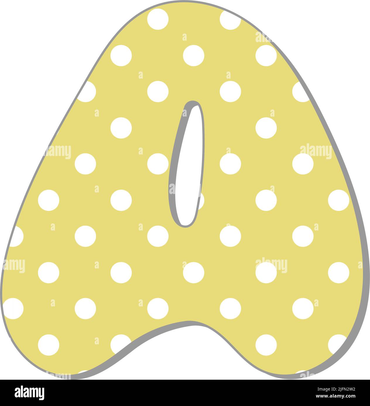 Polka dot letter.Pastel polka dots font. Hand drawn letter design for ...