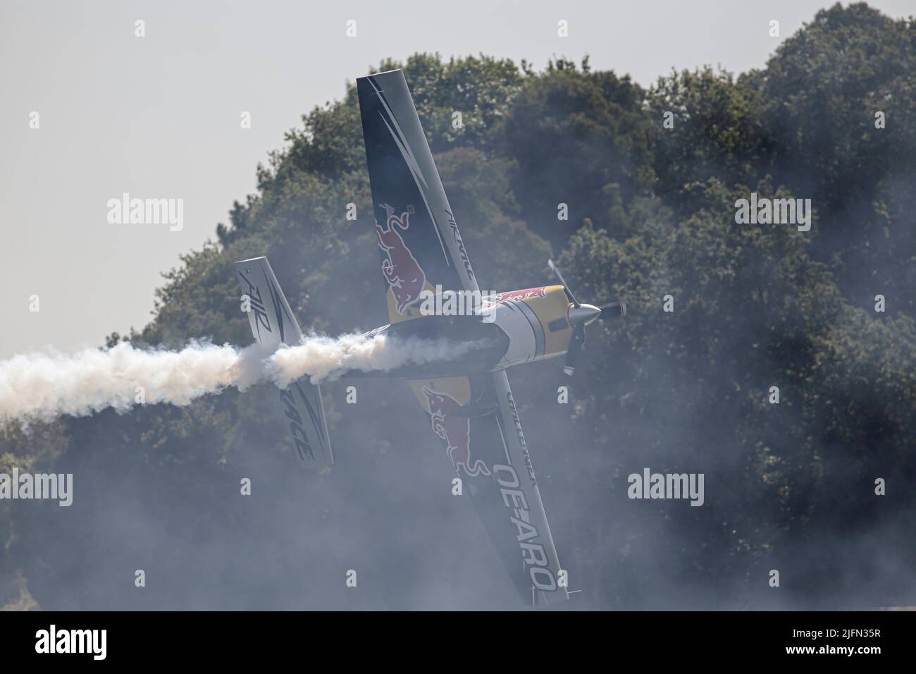 Porto, Portugal - September 1, 2017: Oporto Red Bull Air Race. Training ...