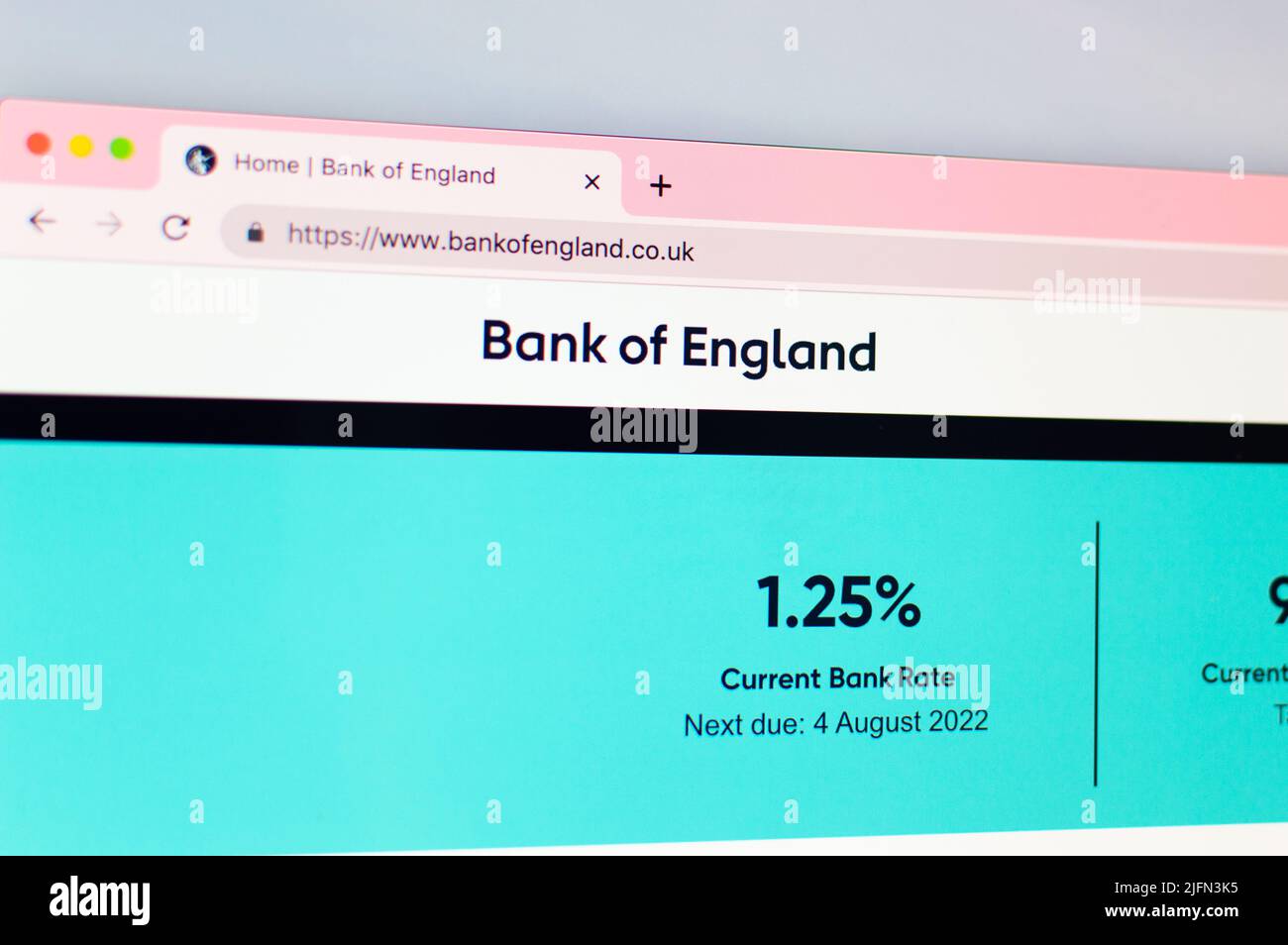 Steep increase in England bank interest rate Stock Photo - Alamy