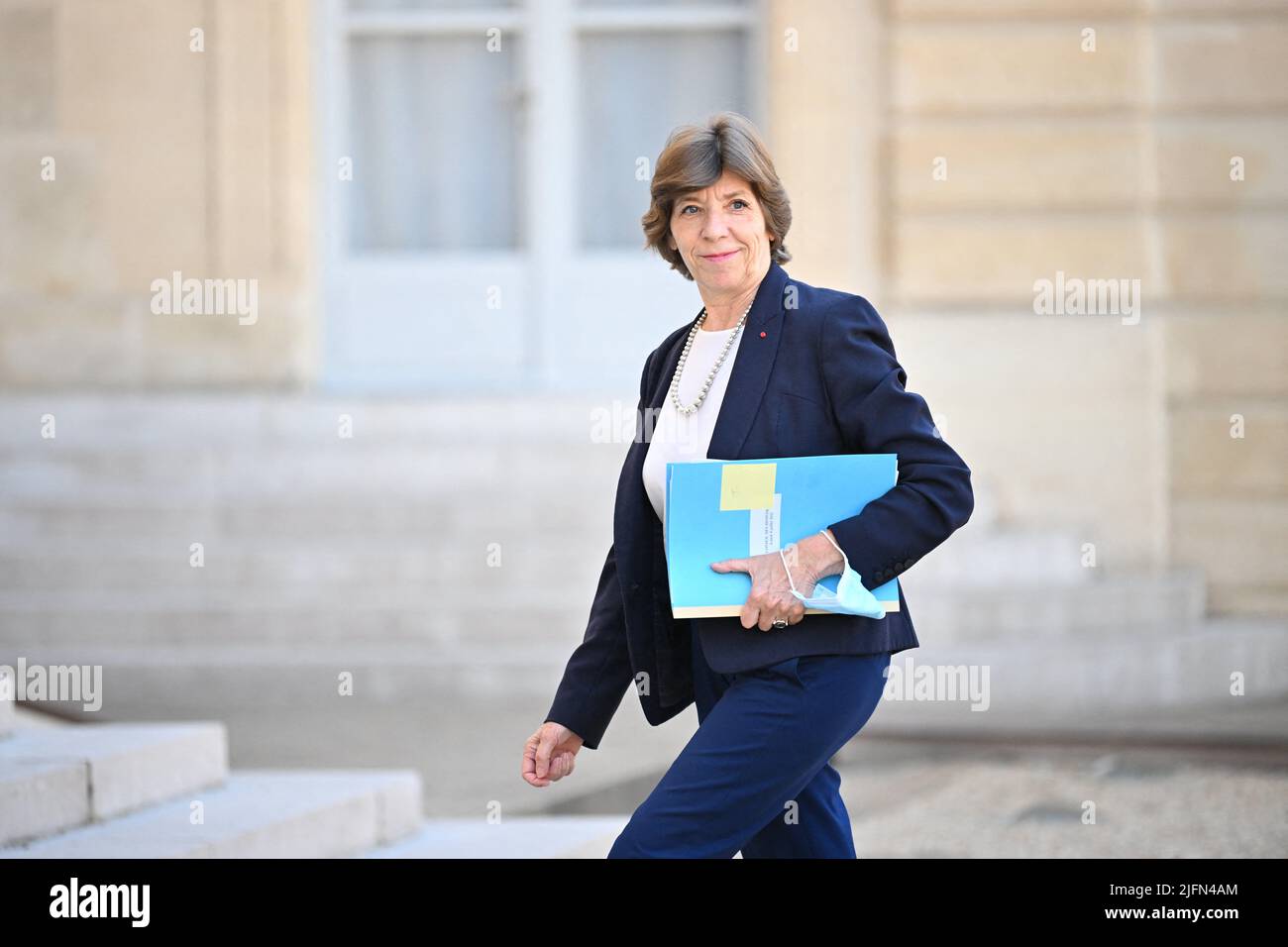 French Foreign and European Affairs Minister Catherine Colonna at a ...