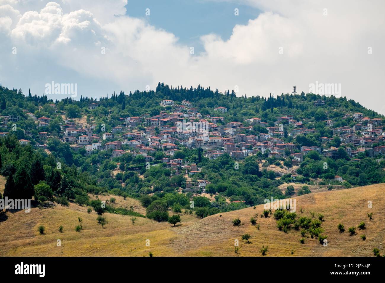 Landscape scene of the Greek countryside Stock Photo - Alamy
