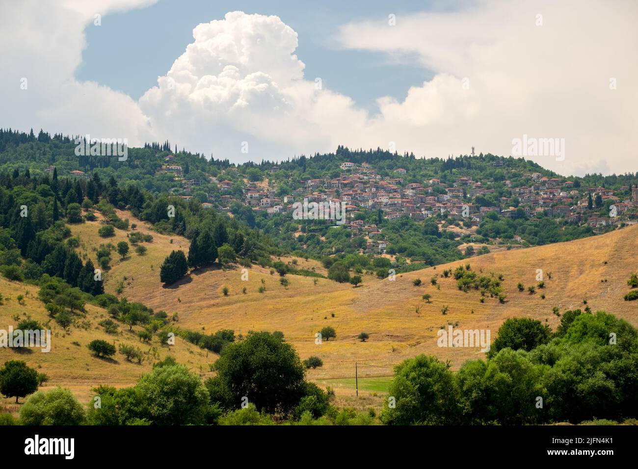 Landscape scene of the Greek countryside Stock Photo - Alamy