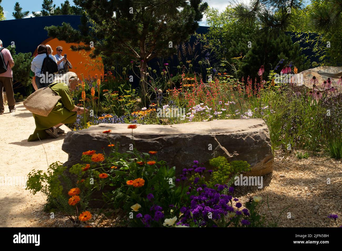 East Molesey, Surrey, UK. 4th July, 2022. The Over the Wall Show Garden ...