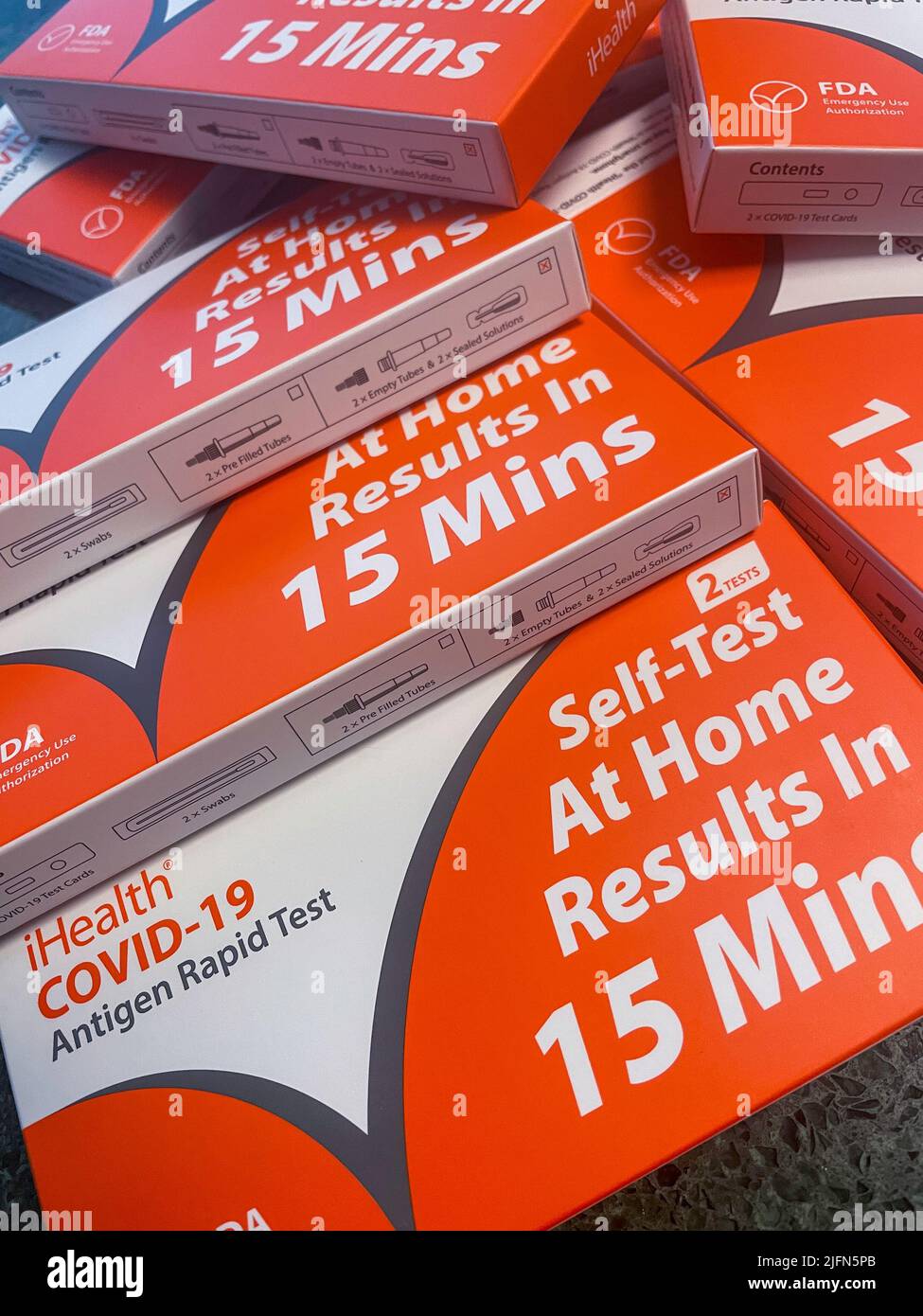 Home covid 19 antigen self test usa hi-res stock photography and images ...