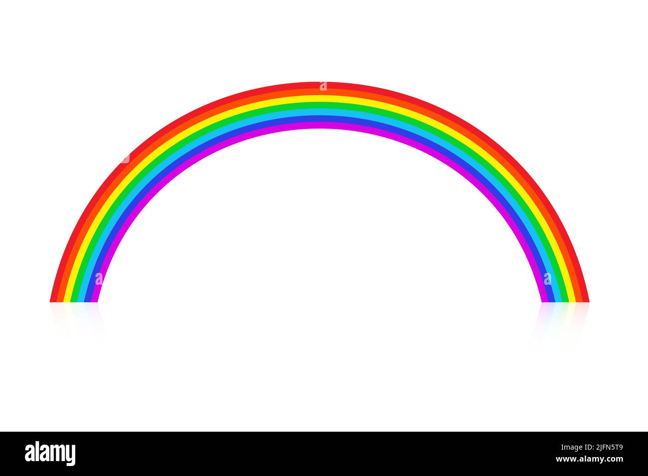 recycled paper rainbow on white background Stock Photo - Alamy