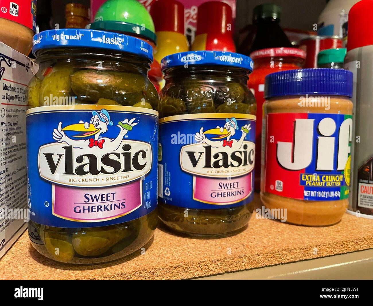 Neatly Arranged Residential Food Pantry, USA 2022 Stock Photo - Alamy