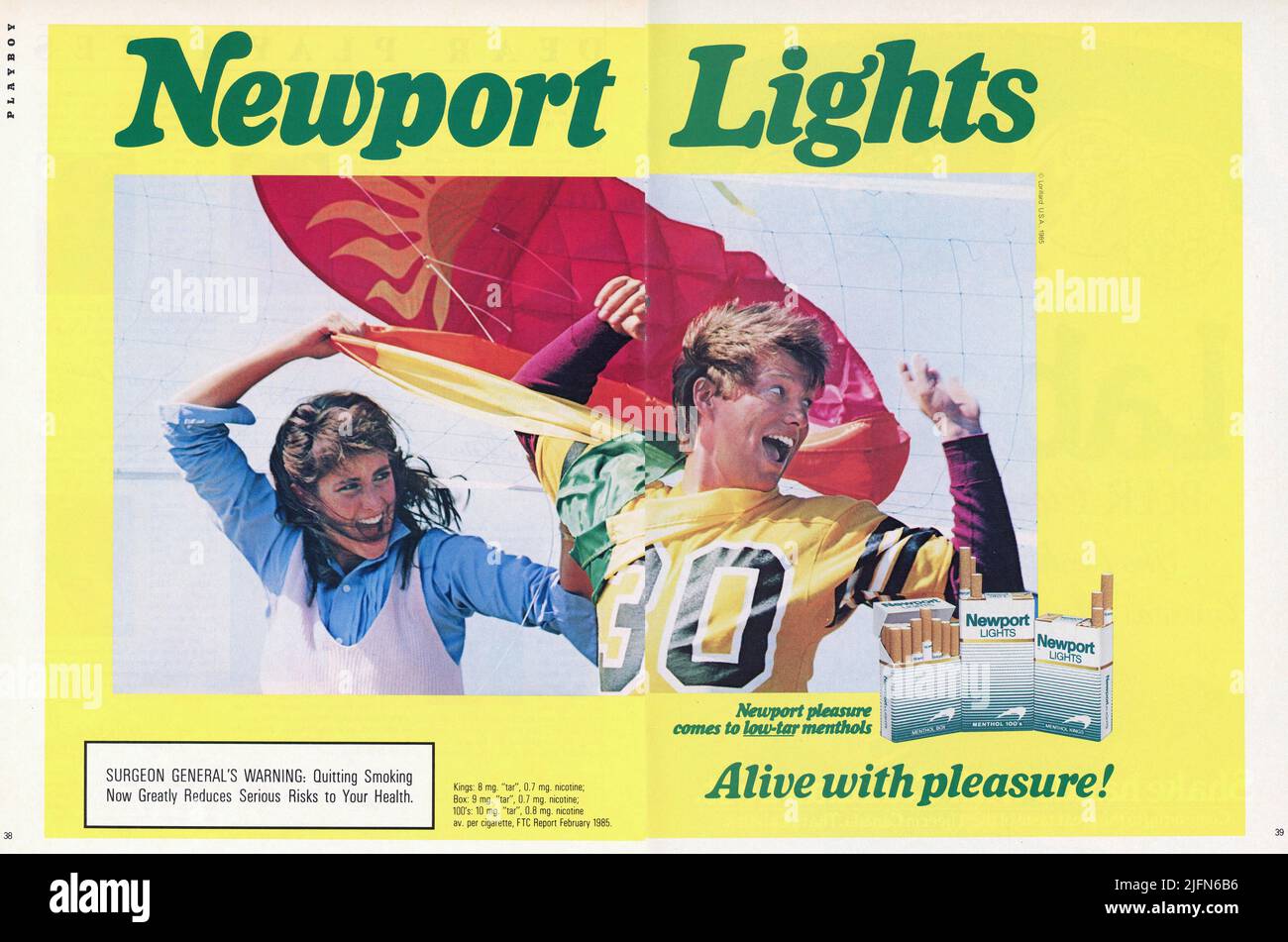 Vintage, November 1986 "Playboy" magazine advert, USA Stock Photo - Alamy