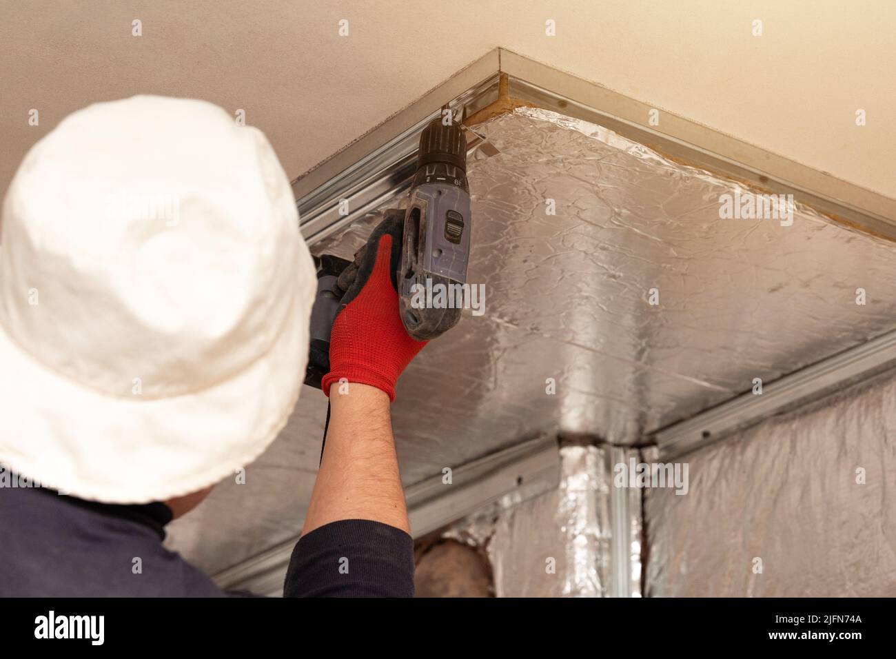 Mineral wool with foil, thermal protection for the wall from the ...