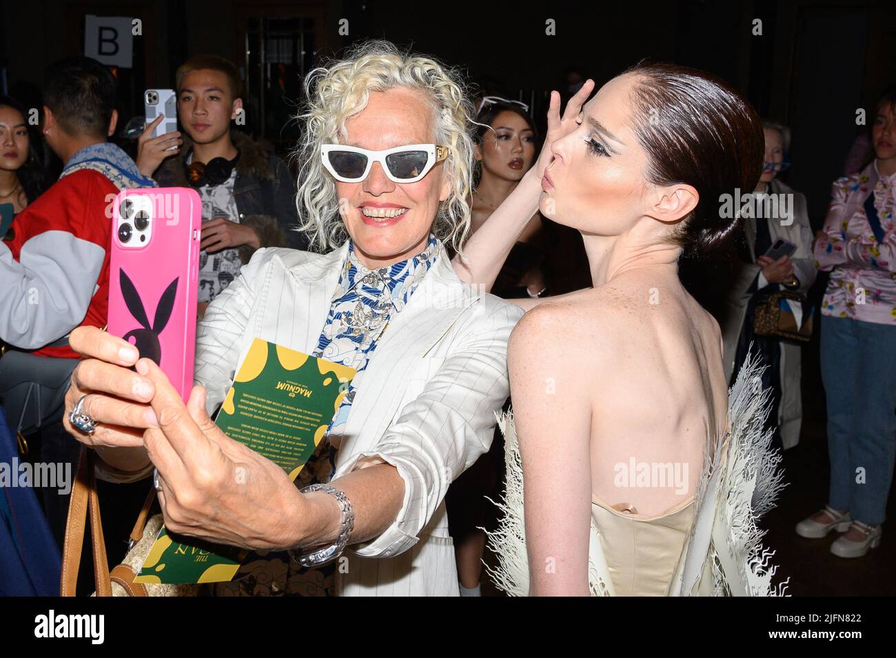 Paris, France. July 04, 2022, Ellen von Unwerth and Coco Rocha attend ...