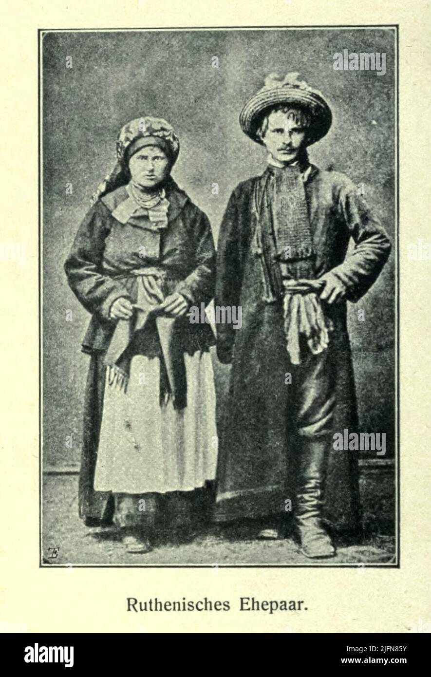 Ruthenian couple From the book in German ' Galizien, seine kulturelle ...