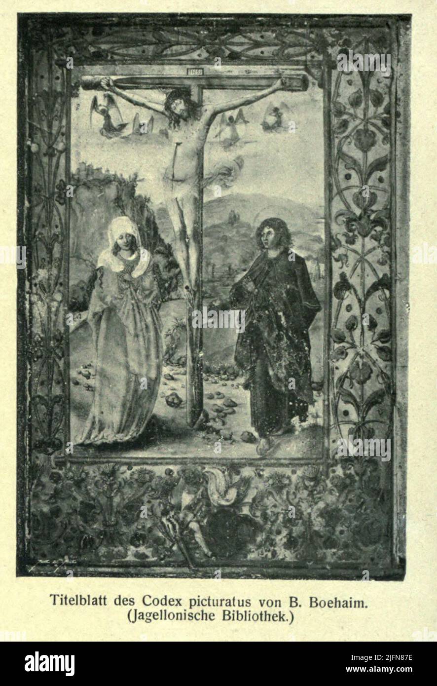 Title page of the Codex picturatus [pictured] by B. Boehaim ...