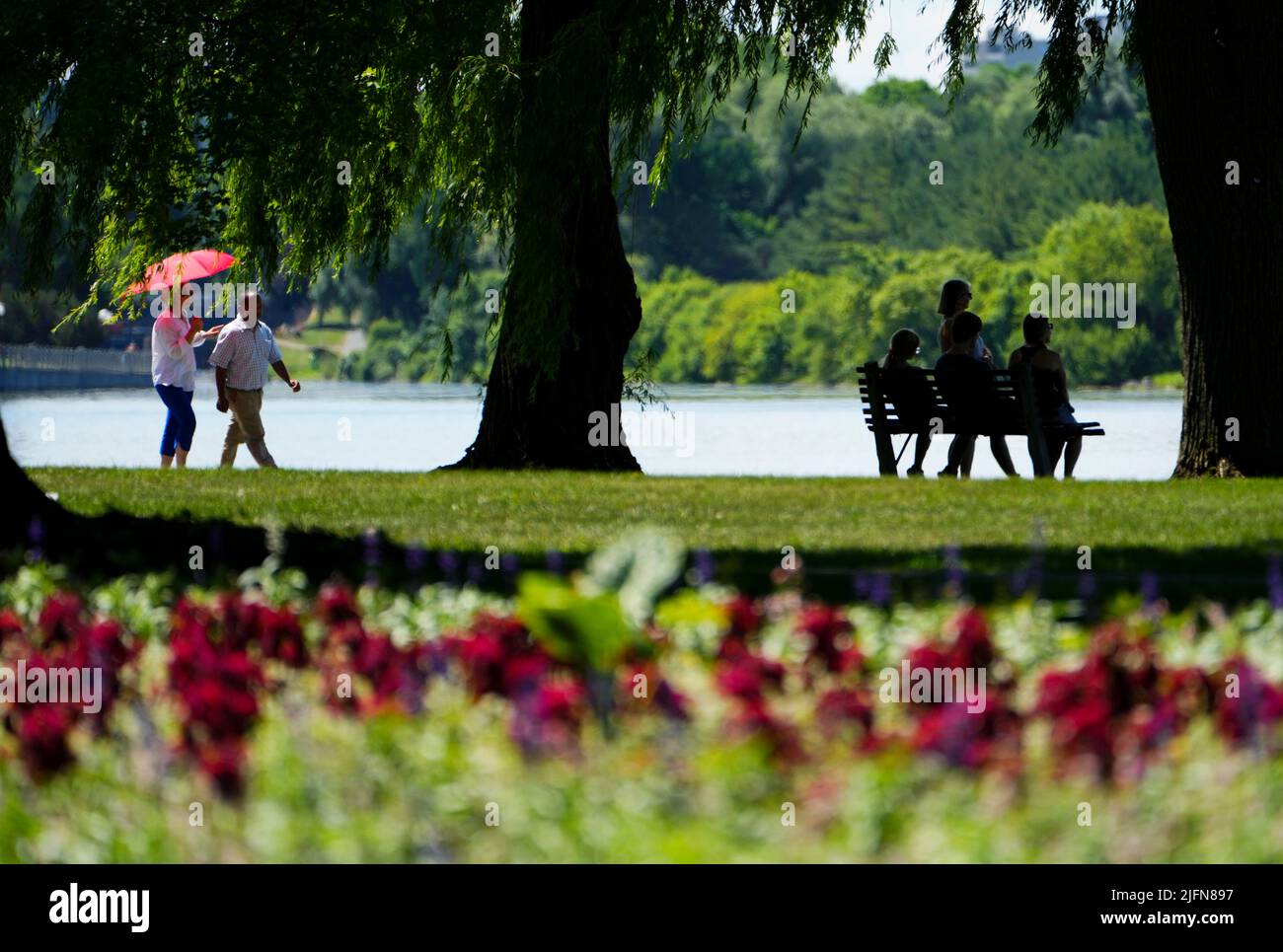 Ottowa, Canada, July 4, 2022. People enjoy summer weather in Ottawa on ...
