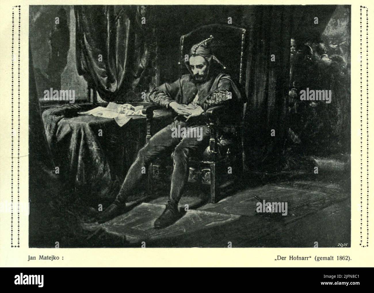 The Court Jester (painted 1862) by Jan Matejko From the book in German ...