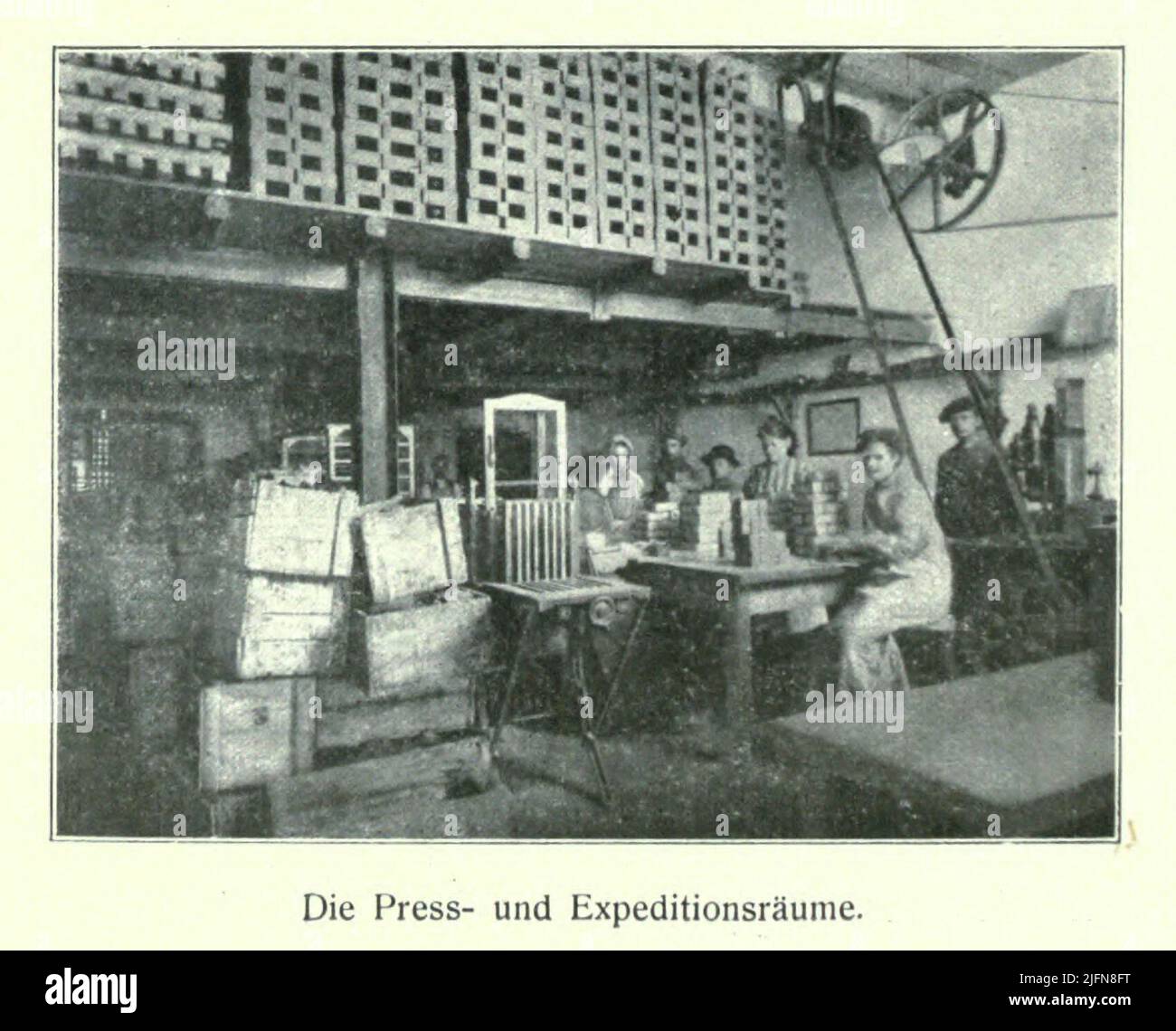 The press and expedition rooms. of the Josef Gorecki Iron Structures ...