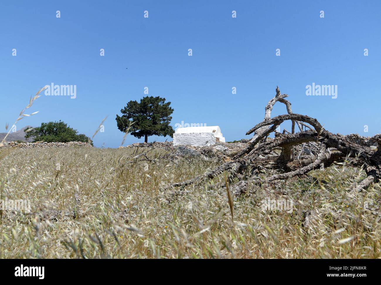 Agios Ioannis Church, Tilos island, Dodecanese, Greece Stock Photo - Alamy
