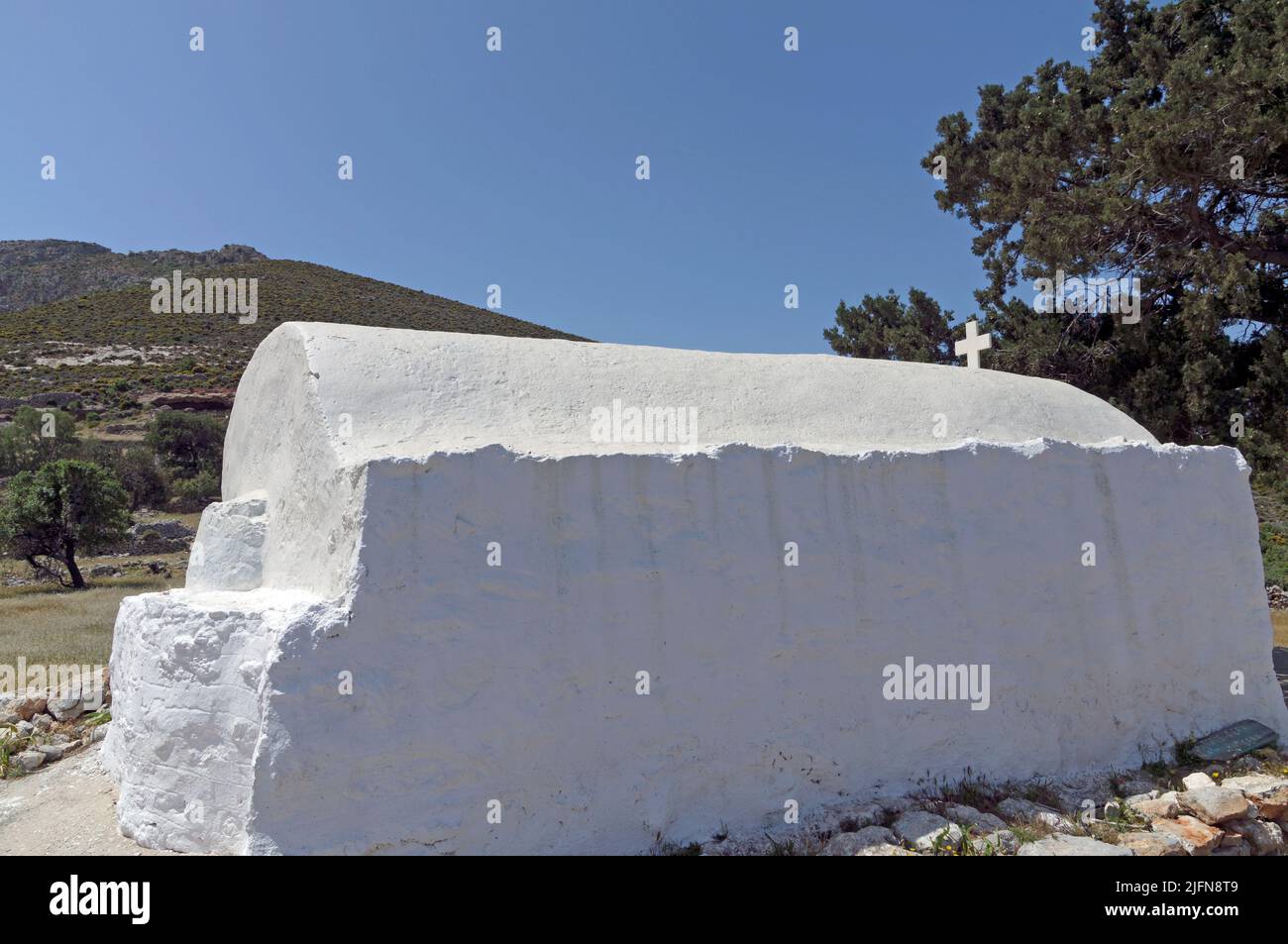 Agios Ioannis Church, Tilos island, Dodecanese, Greece Stock Photo - Alamy