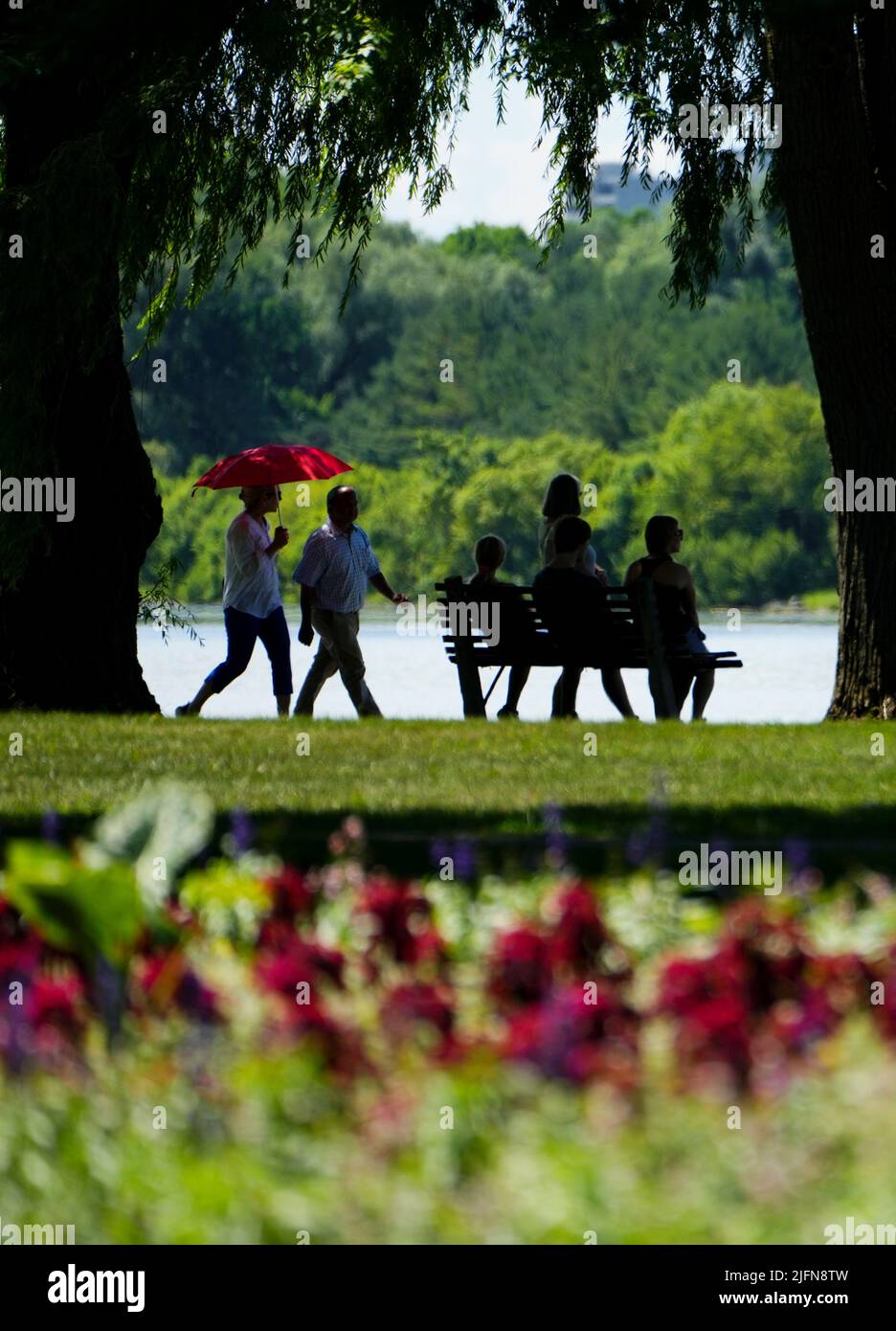 Ottowa, Canada, July 4, 2022. People enjoy summer weather in Ottawa on ...