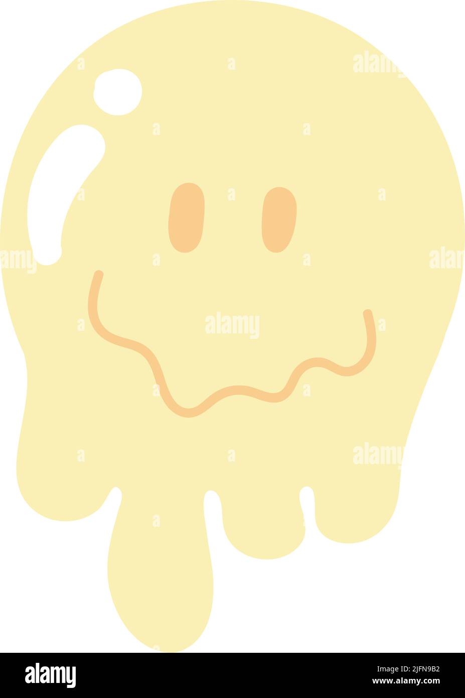melted smiley emoji Stock Vector Image & Art - Alamy