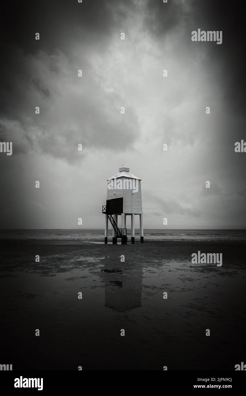 Burnham on sea lighthouse Somerset england uk Stock Photo - Alamy