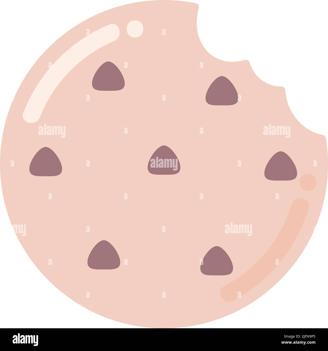 Bitten cookie cartoon sugar hi-res stock photography and images - Alamy