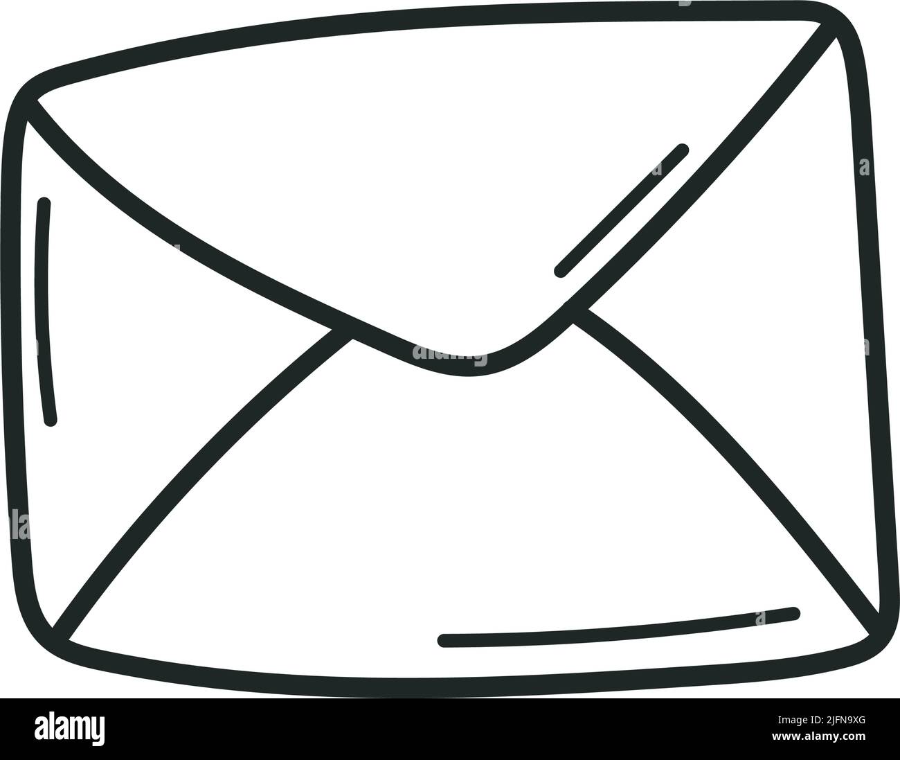 email doodle icon Stock Vector Image & Art - Alamy