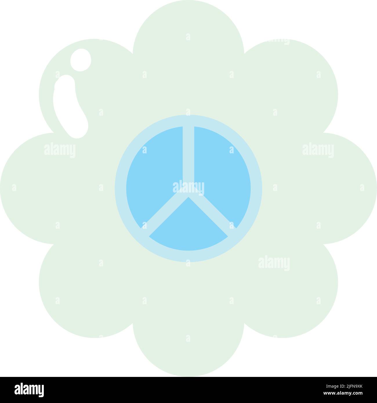 peace flower symbol Stock Vector Image & Art - Alamy